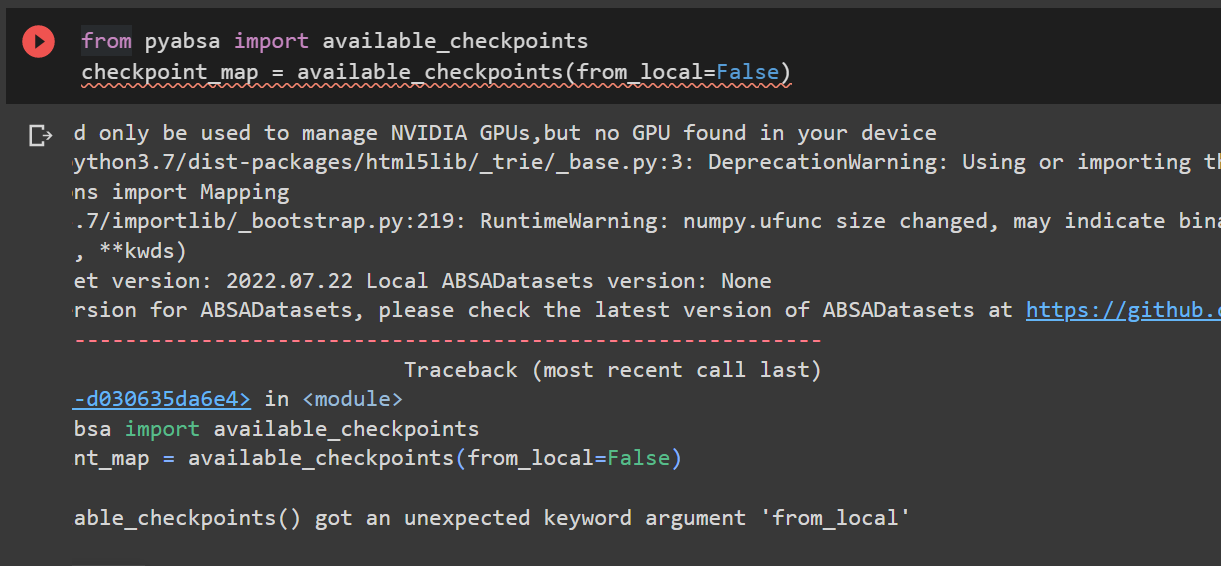 google collab code not working or no update? · Issue #219 · yangheng95/PyABSA · GitHub
