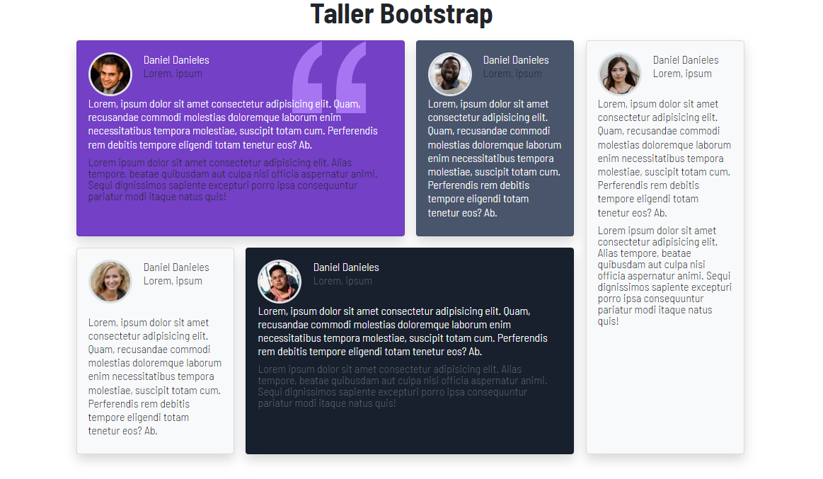 GitHub - JuanPabloSR/TallerBootstrap: Taller de bootstrap donde se ...