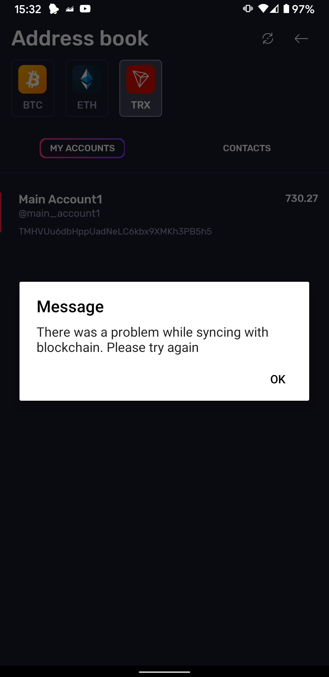 Private key not showing up · Issue #2 · klever-io/tronwallet-releases · GitHub