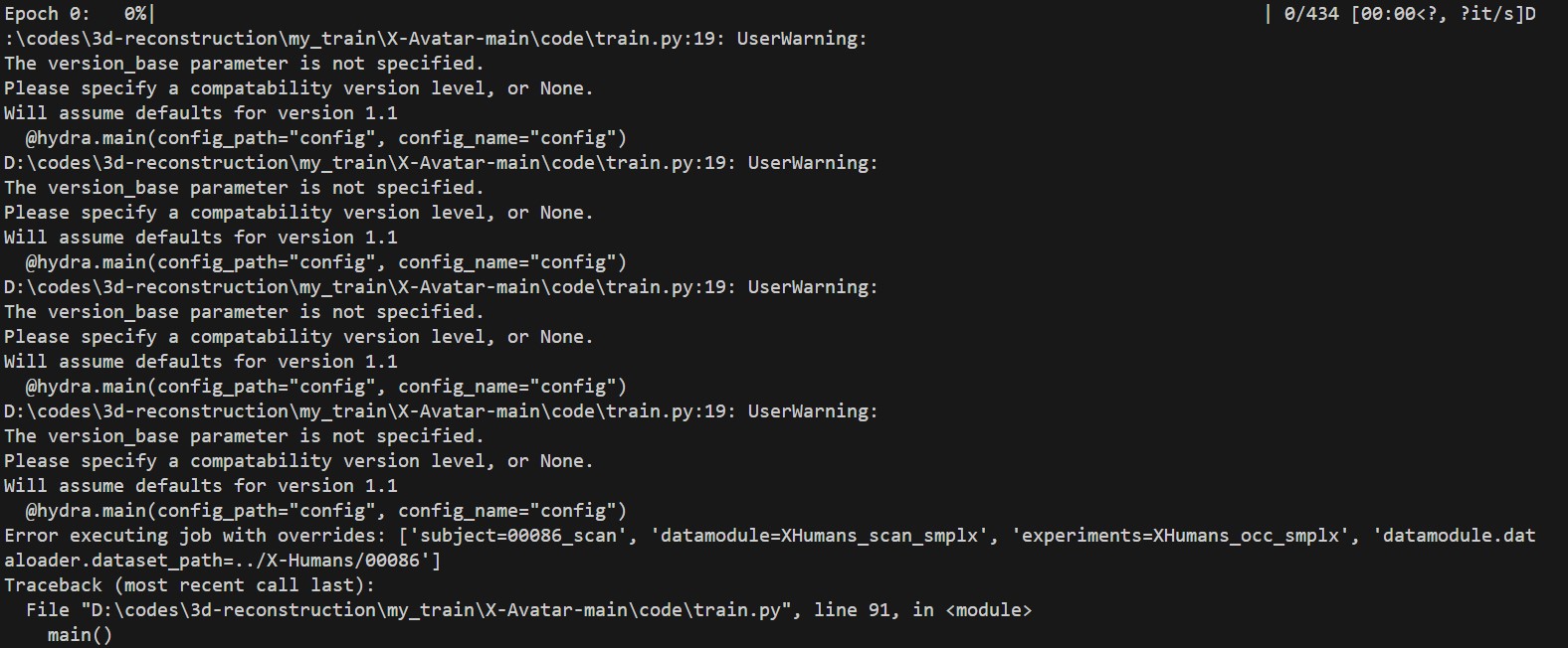 train X-Human scan/rgbd data error · Issue #18 · Skype-line/X-Avatar · GitHub