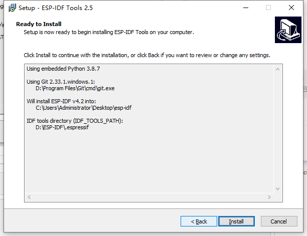 Why don't I select the existing Python and Git versions when using the ...
