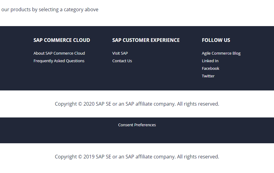 Duplicate footer notice · Issue #7016 · SAP/spartacus · GitHub