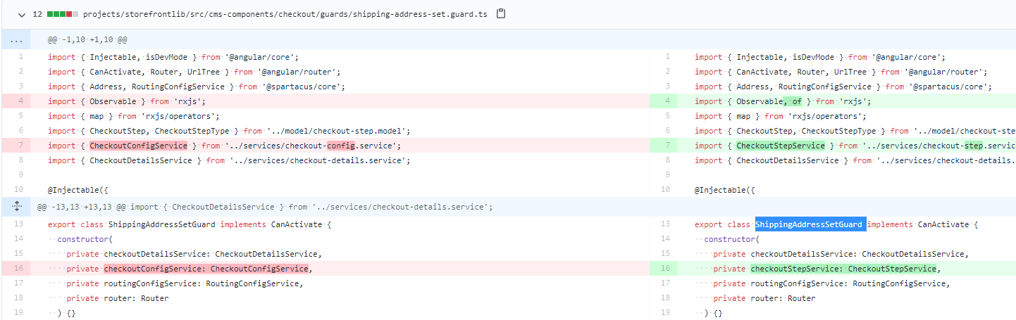[IN EPIC] Wrong order of params in contructor in `ShippingAddressSetGuard`. · Issue #9892 · SAP ...