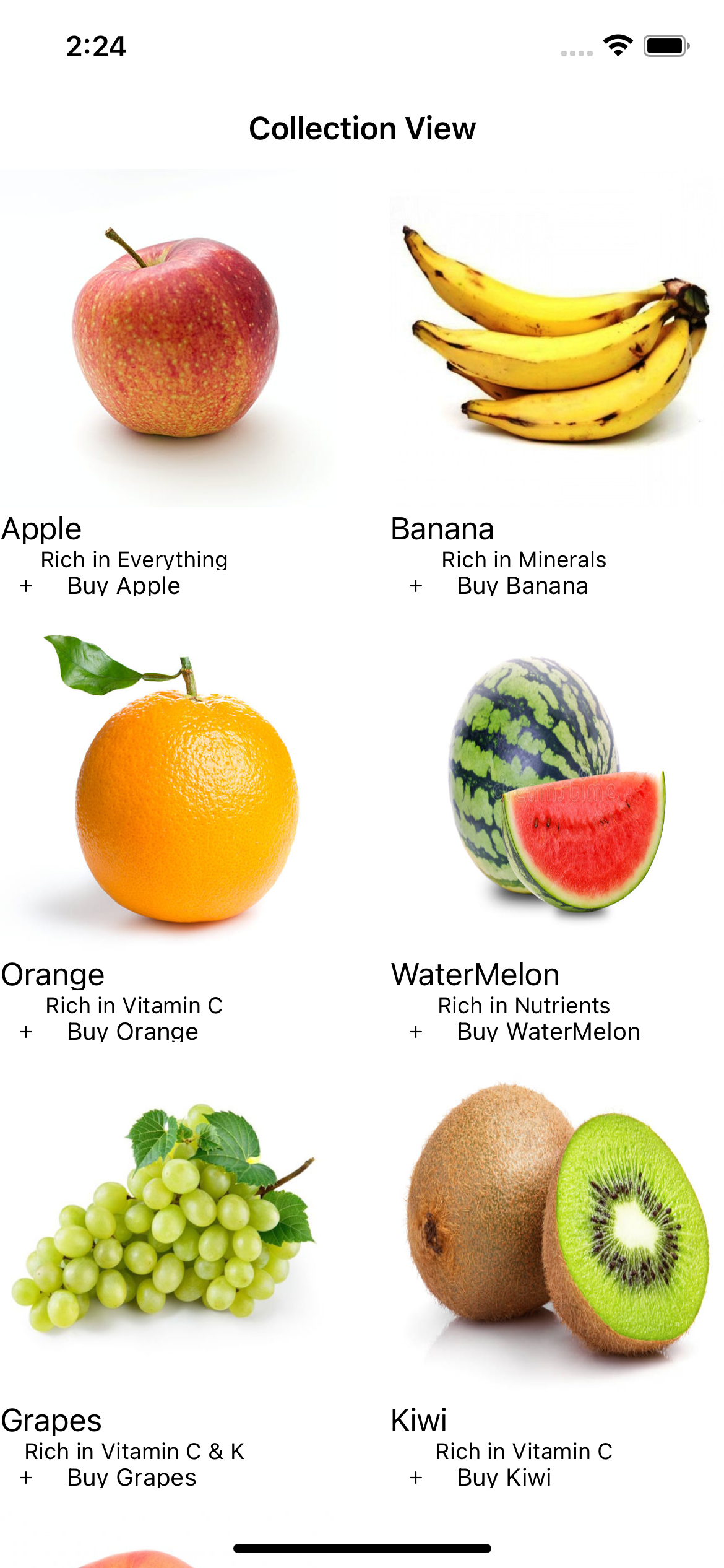 GitHub - dheeproject/FreshFruit: Used Collection View to show different Fruits