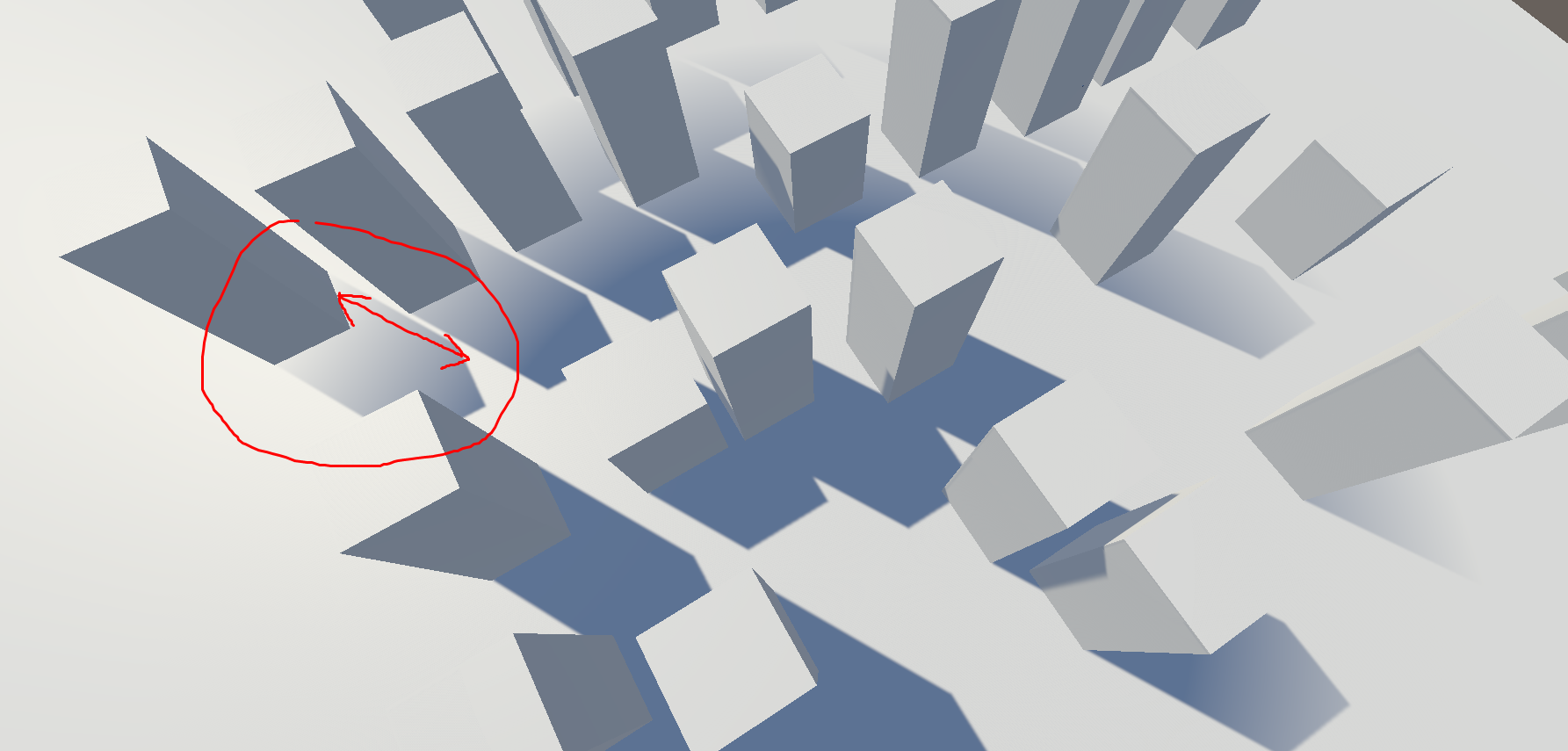 Realtime directional light shadow cascades disappear after baking the lighting in scene · Issue ...