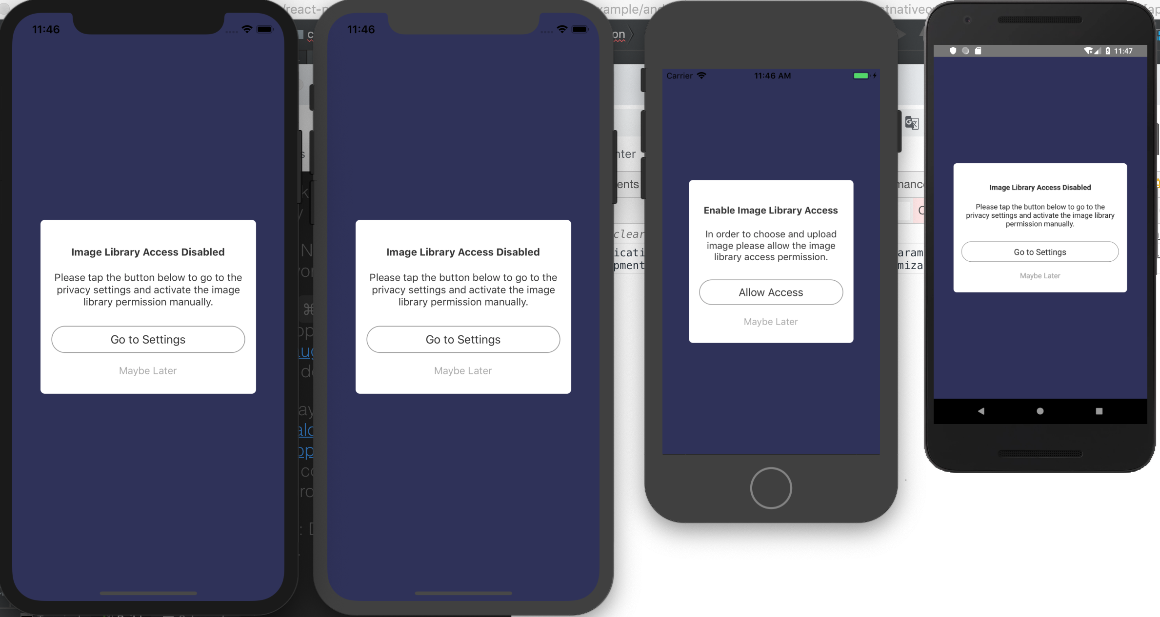 Ask for permission dialog with customize layout component · Issue #6 · oursky/react-native ...