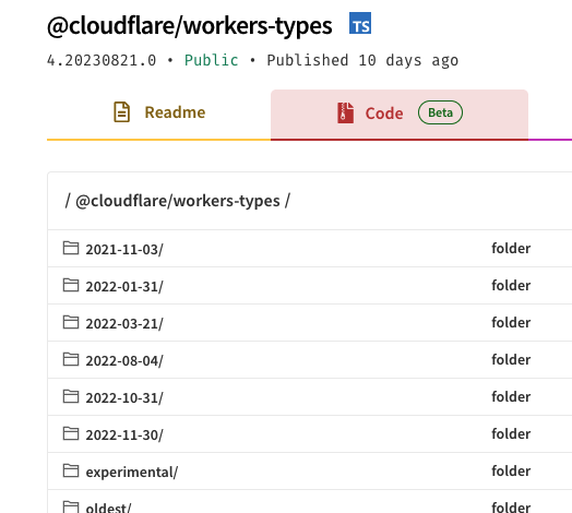 Cloudflare Workers Types 2023 07 01 Is Not Published To Npm · Issue 1108 · Cloudflare Workerd