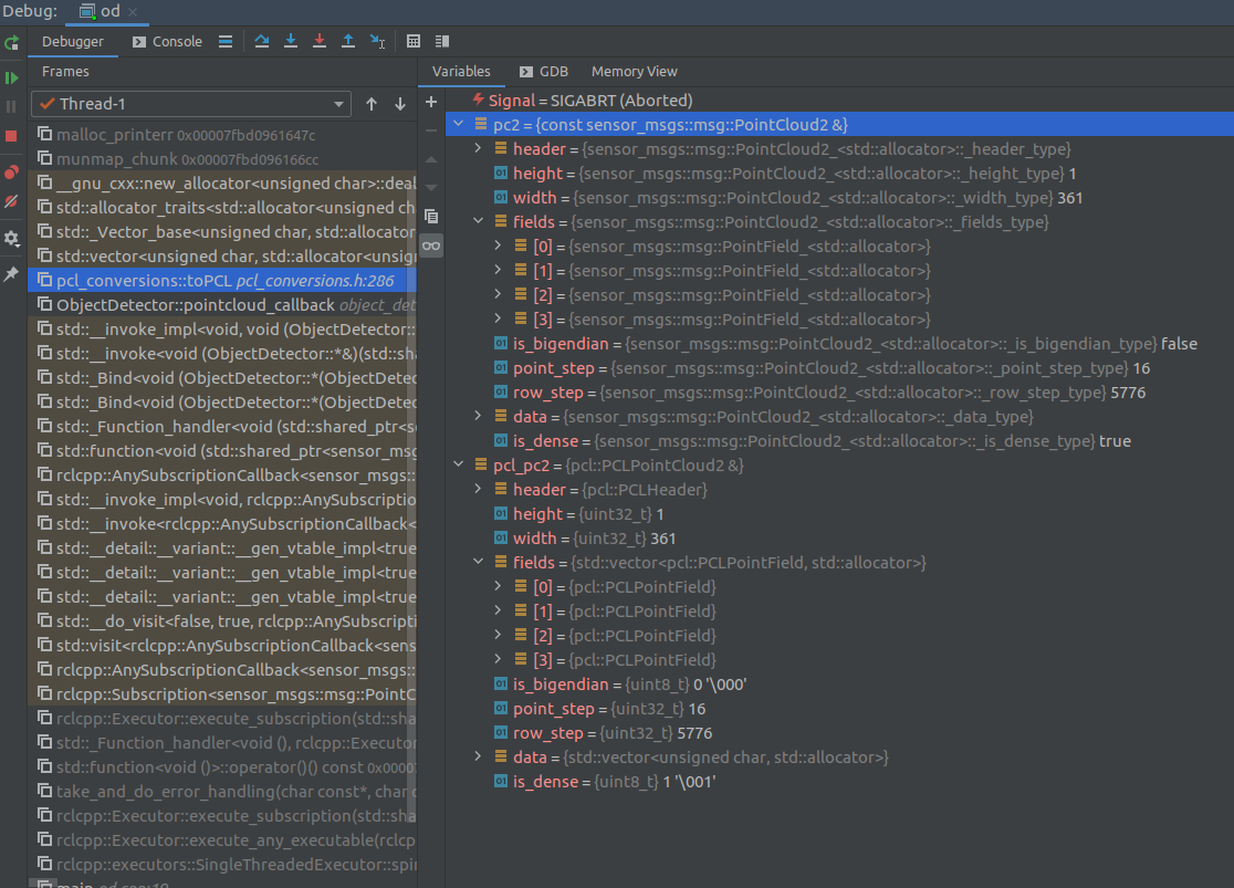 [pcl_conversions] toPCL segfaults sometimes with munmap_chunk(): invalid pointer · Issue #339 ...