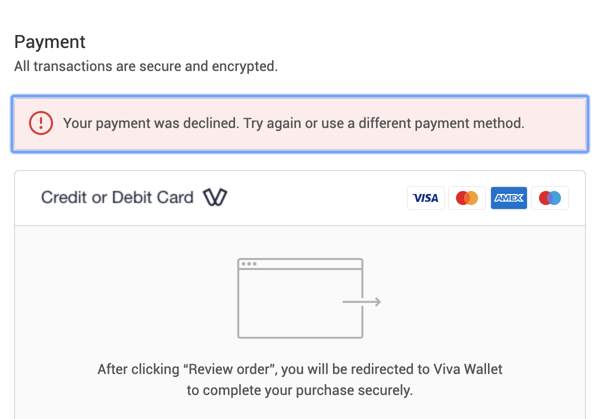 Payment declined at checkout · Issue #1489 · VivaPayments/API · GitHub