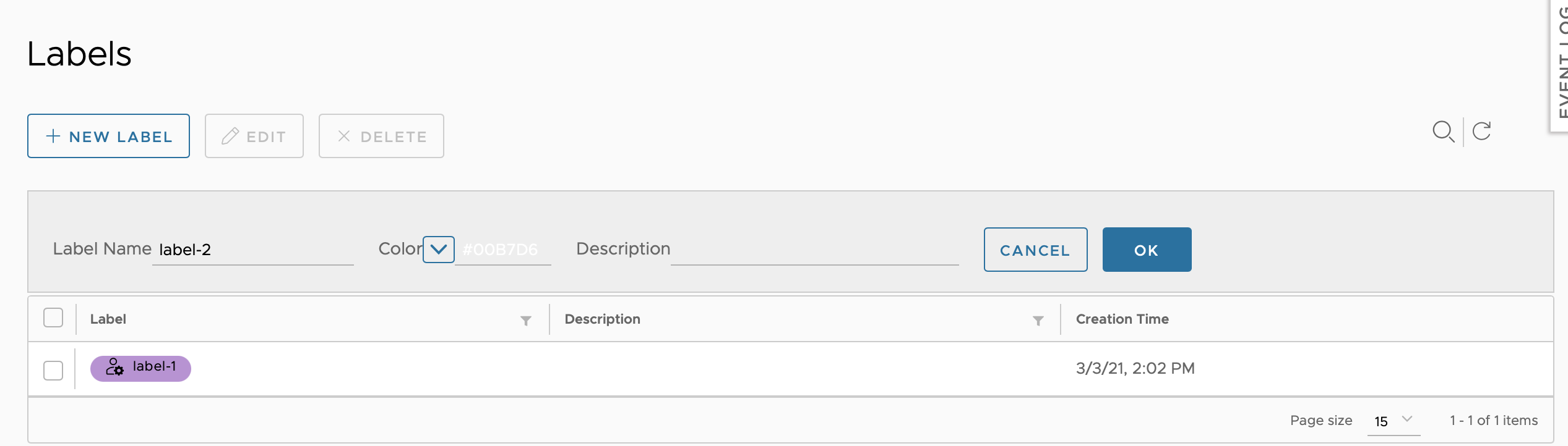 The Color Selection In Label Creation Is Unreadable In Light Mode · Issue 14377 · Goharbor