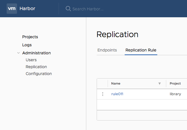 Left nav loses highlighting when in Replication -> Replication Rule · Issue #2662 · goharbor ...