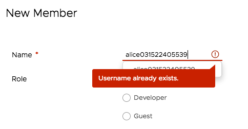 When adding a new member, filter out existing members of project ...