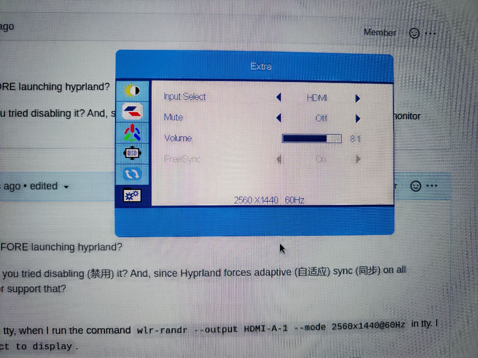 after setting 2560x1440, my monitor no worky · Issue #418 · hyprwm/Hyprland · GitHub