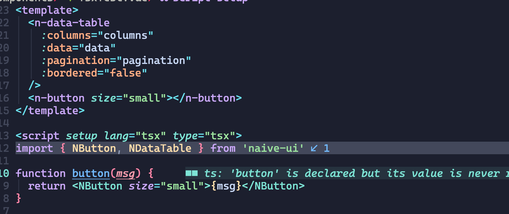 highlight not work in .vue file with script lang="tsx" or "jsx" · Issue #4549 · nvim-treesitter ...