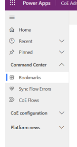 [CoE Starter Kit - BUG] Missing menue buttons in CoE Admin Command Center · Issue #4782 ...