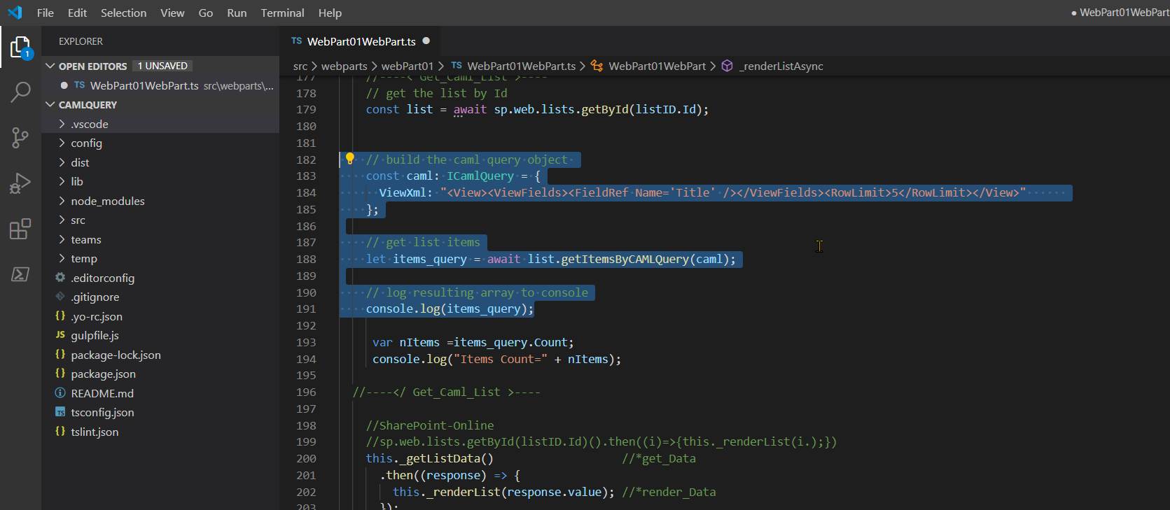 CamlQuery gets no result · Issue #1122 · pnp/pnpjs · GitHub