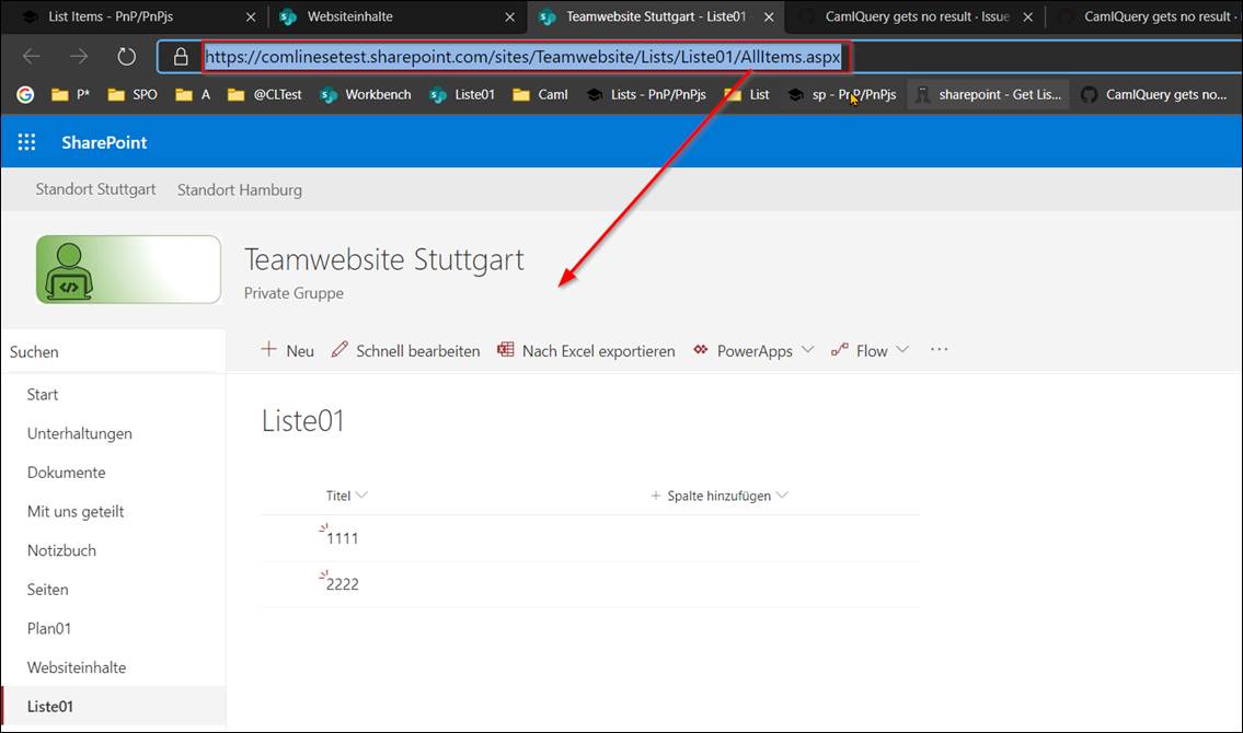 CamlQuery gets no result · Issue #1122 · pnp/pnpjs · GitHub