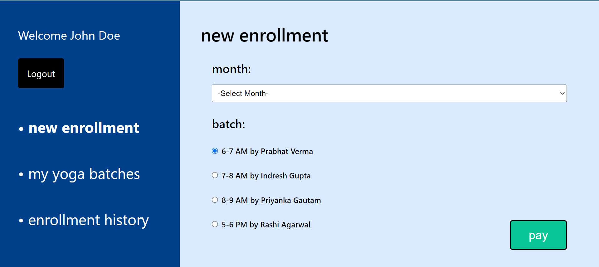 GitHub - ianimesh/yoga-admission-form