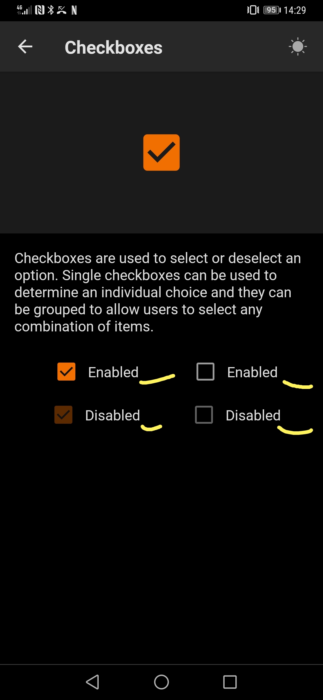 Bug - contrôle enable-disabled clarification · Issue #173 · Orange-OpenSource/ods-android · GitHub