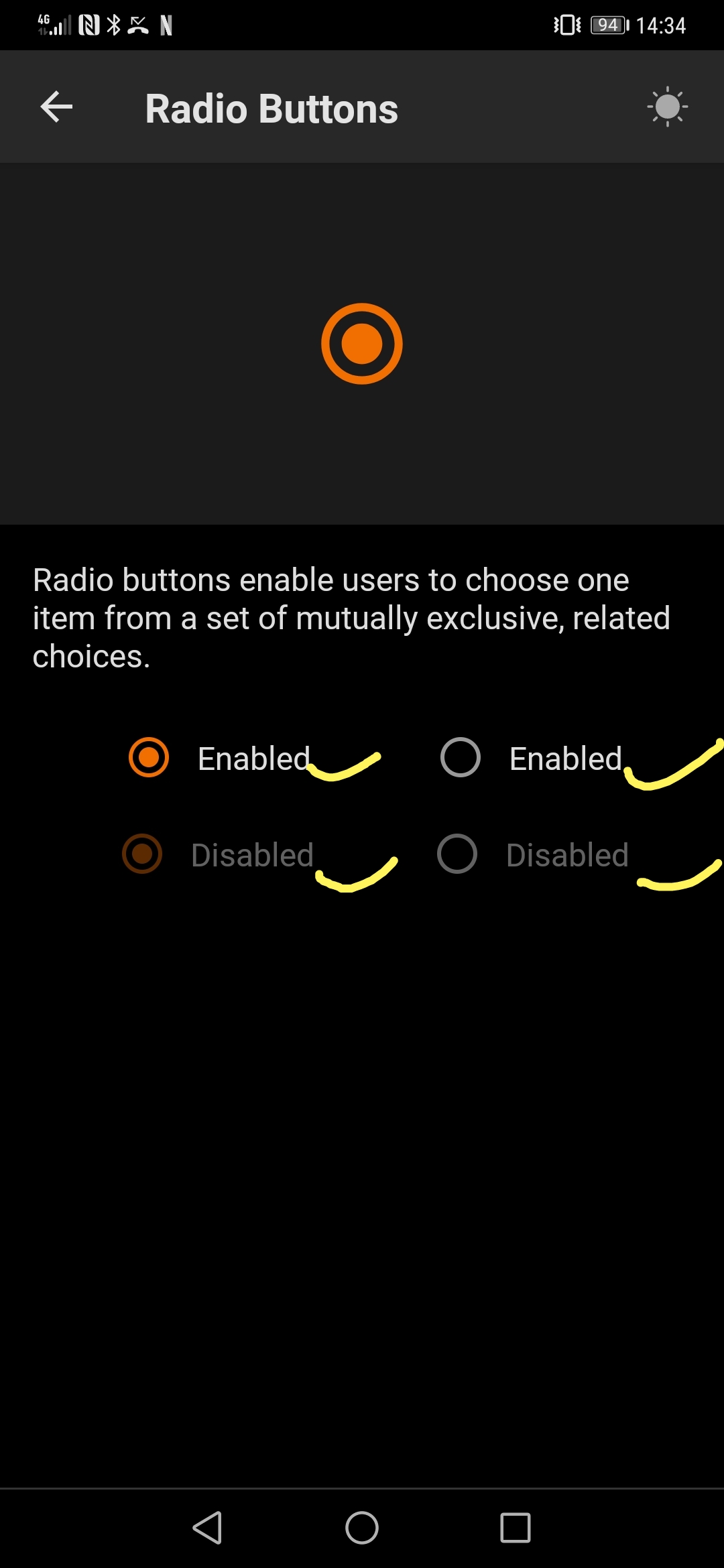 Bug - contrôle enable-disabled clarification · Issue #173 · Orange-OpenSource/ods-android · GitHub