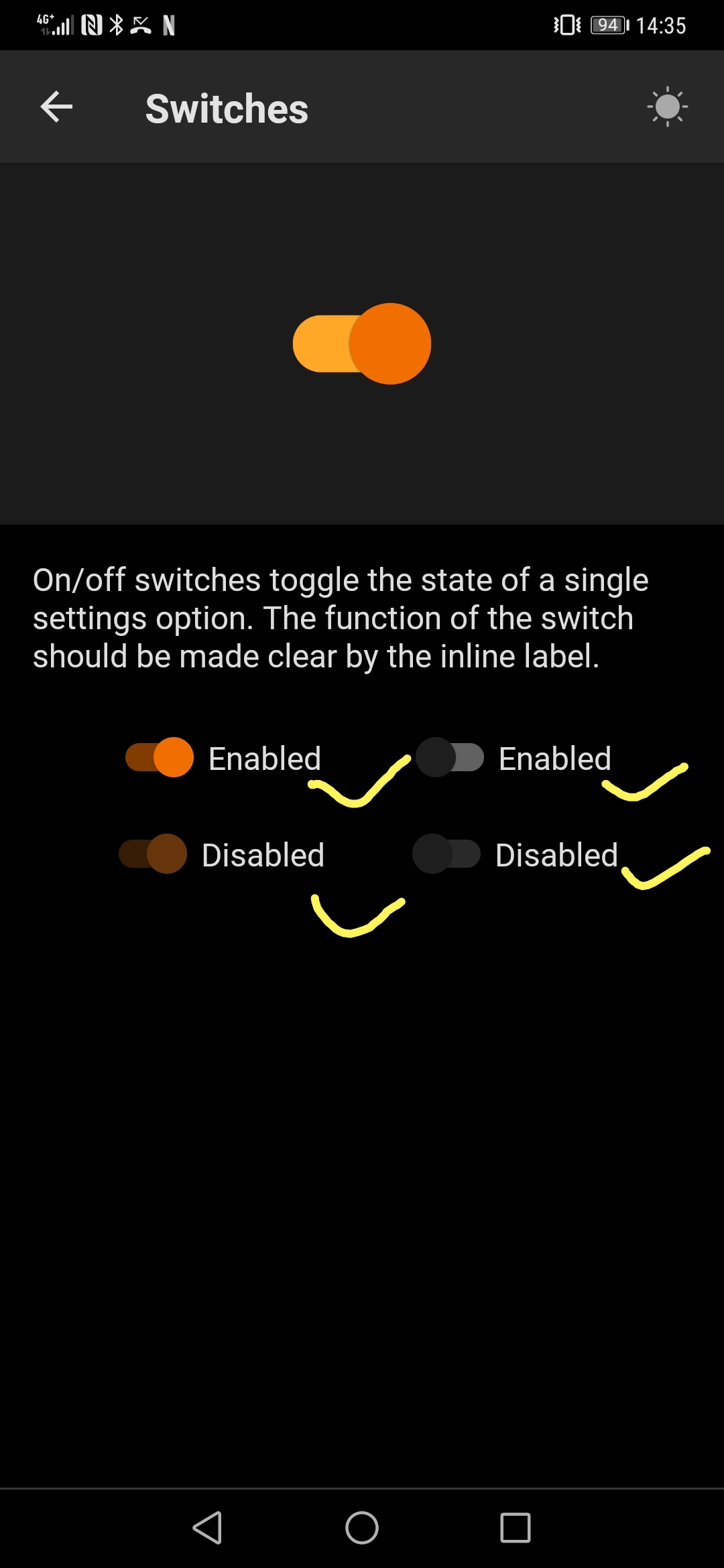 Bug - contrôle enable-disabled clarification · Issue #173 · Orange-OpenSource/ods-android · GitHub