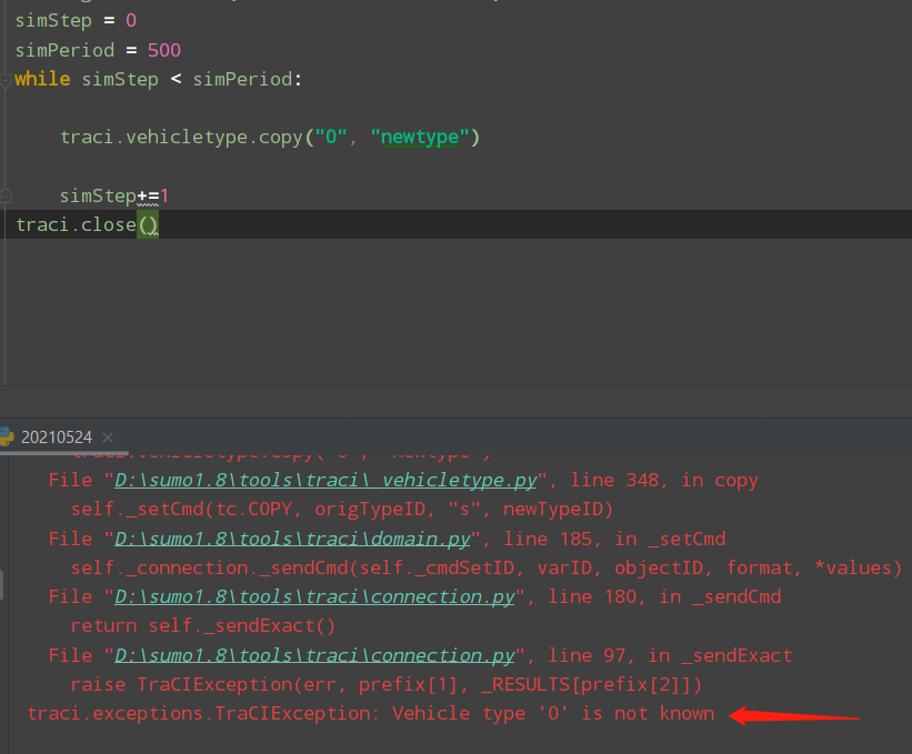 About traci.vehicletype.copy() · Issue #8673 · eclipse-sumo/sumo · GitHub