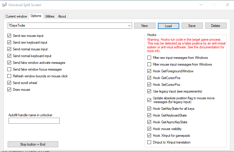 Report for [GAME] 7Days to die · Issue #34 · UniversalSplitScreen/UniversalSplitScreen · GitHub