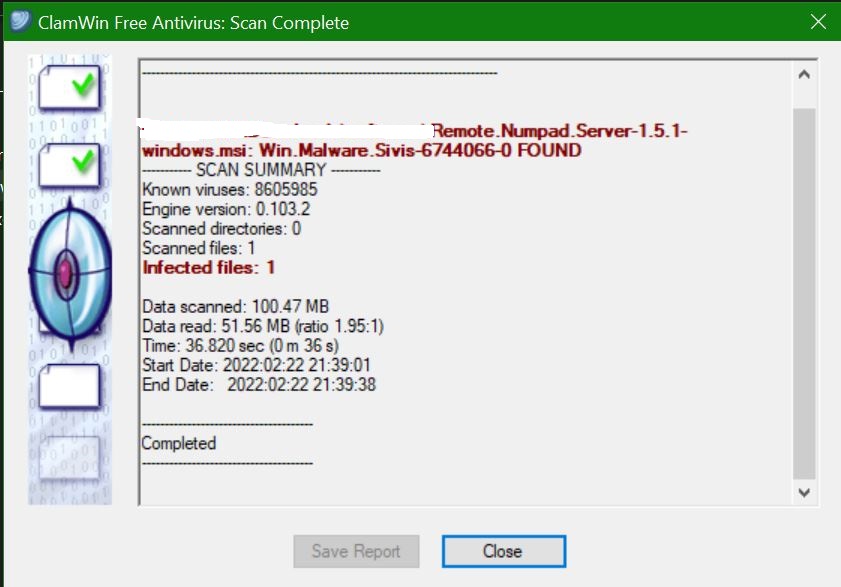 clamwin sees it as a virus · Issue #3 · guillaumevpayet/remote-numpad-server · GitHub
