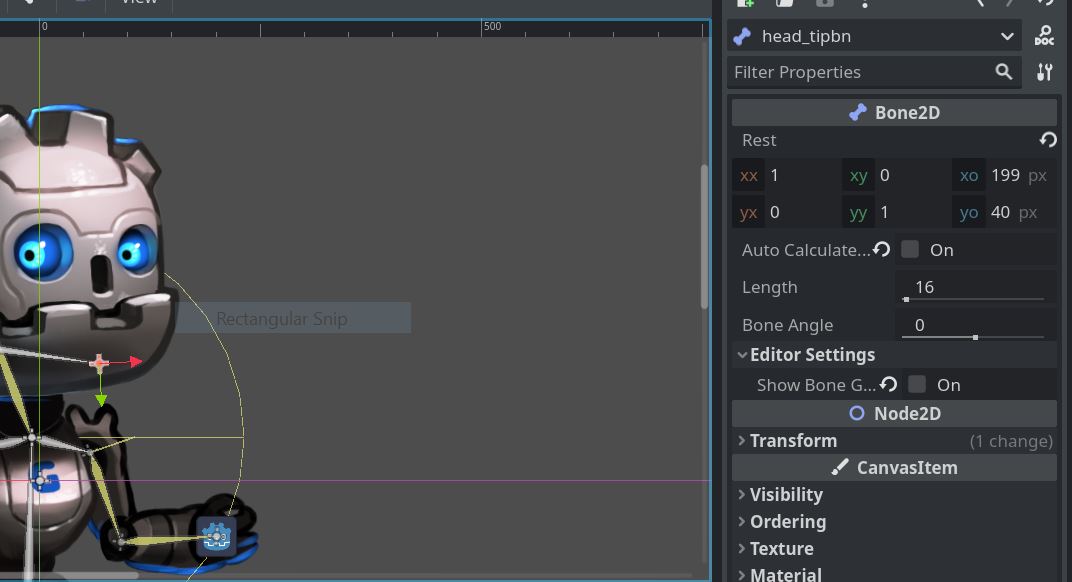 skeleton_modification_2d_twoboneik does not track the target node correctly, in editor, on first ...
