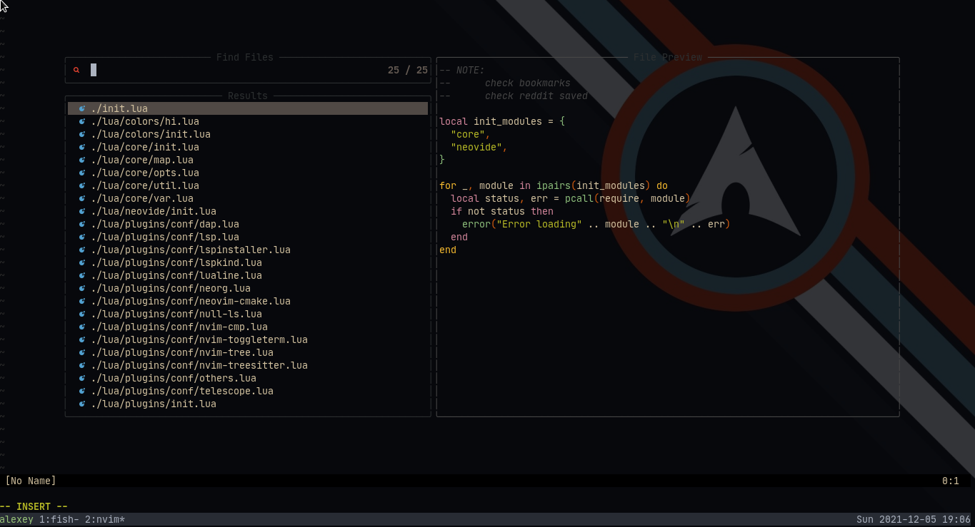 Some of the parts of telescope.nvim popup window are blured · Issue ...