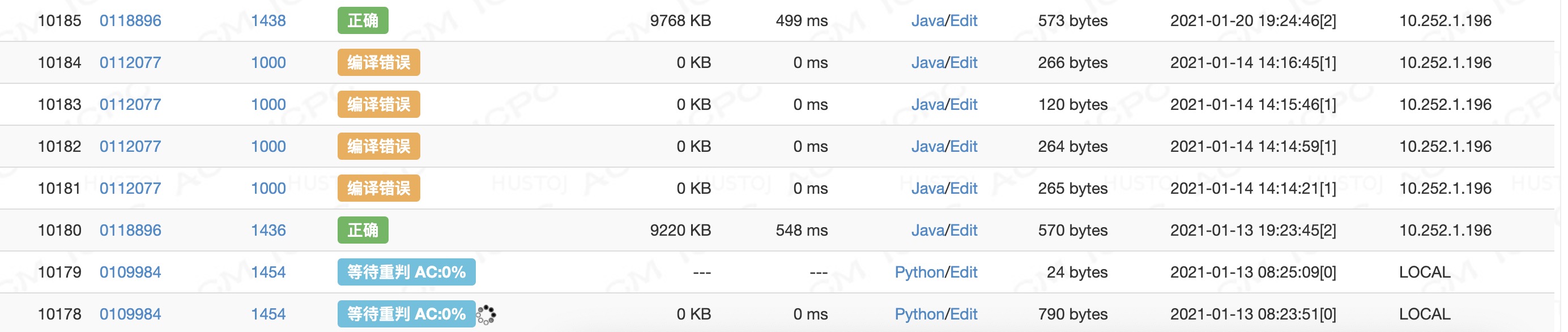 判题机不工作，总是在那等待 · Issue #710 · zhblue/hustoj · GitHub
