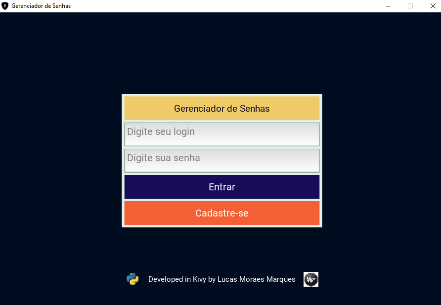 GitHub - LucasMoraesMarques/Gerenciador-de-Senhas: Gerenciador de ...