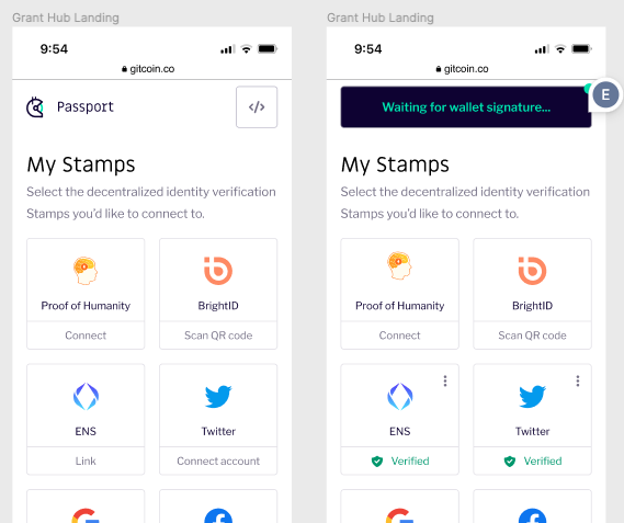 🎨 [UI CHORE] Add ping indicator on "Waiting for wallet signature" message on passport · Issue ...