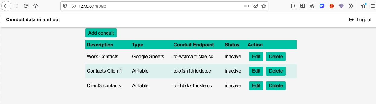 List Conduit needs to display curi · Issue #73 · million-views/praas · GitHub
