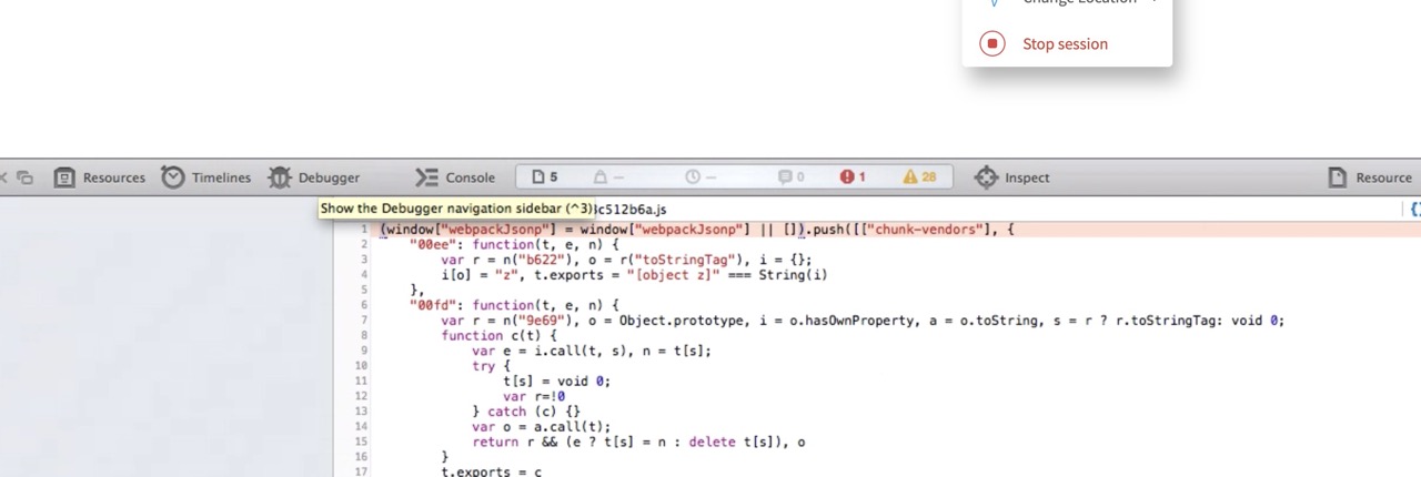 Safari 7.1 throws error: Unexpected token '='. Expected a ')' or a ...