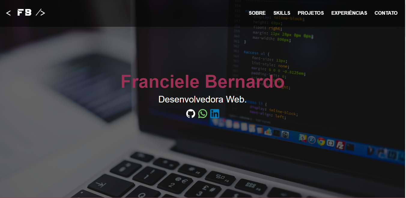 Github Franbernardo Franciele Bernardo Meu Portifolio