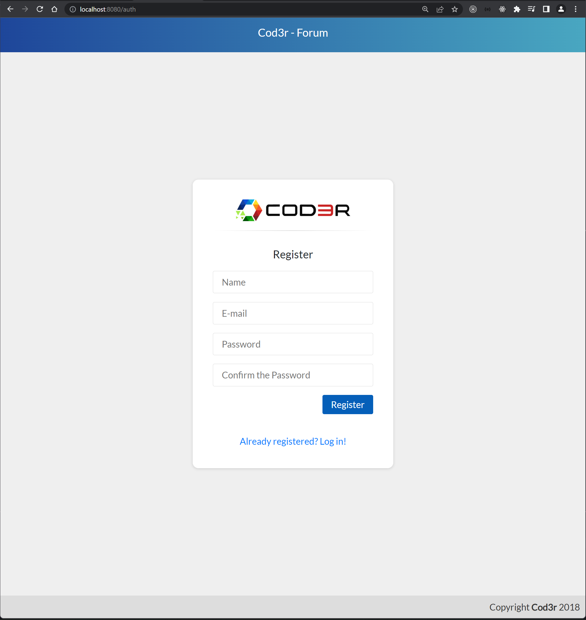 GitHub - adercijr/forum-cod3r