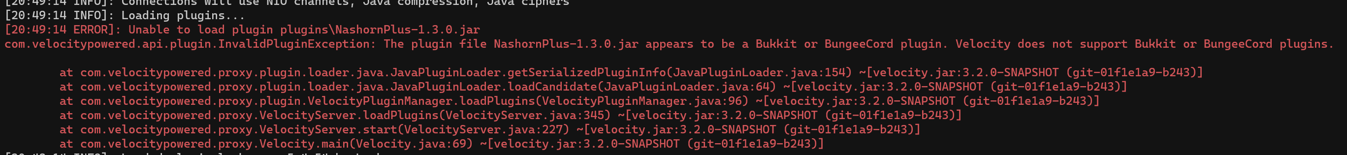 1.19.3: Nashorn Startup message on Velocity · Issue #2314 · kangarko ...