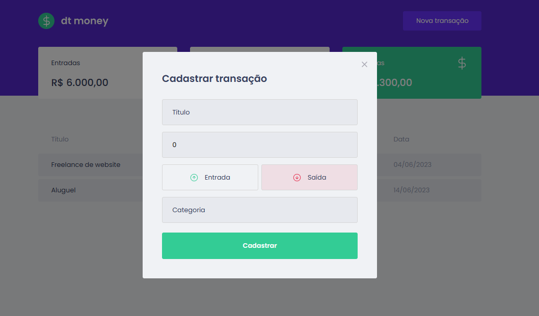 Github Wanderson648dtmoney Ignite Rocketseat