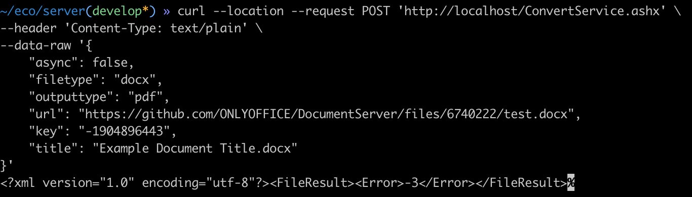 convert service response code -3 · Issue #1316 · ONLYOFFICE/DocumentServer · GitHub