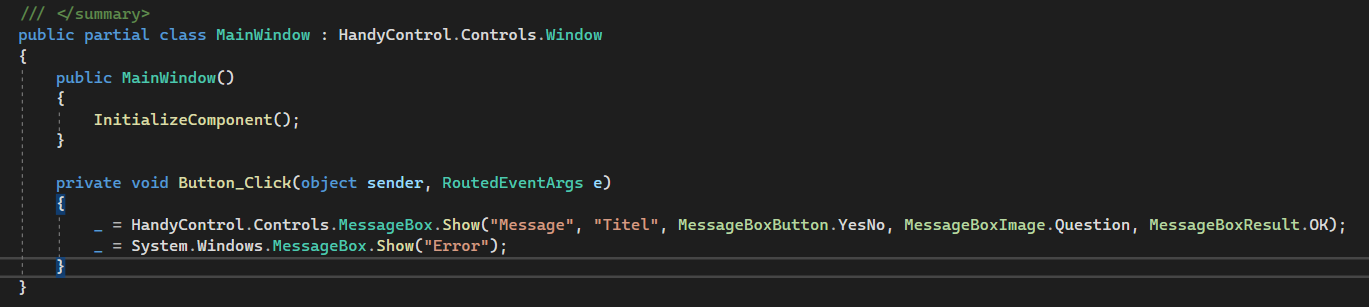 Used in the WPF HandyControl.Controls.MessageBox Black Windows errors · Issue #1139 · HandyOrg ...