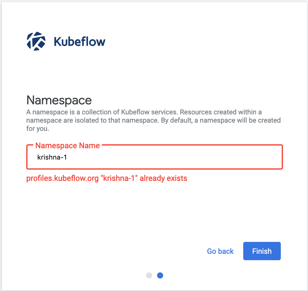 CentralDashboard's welcome screen profile setup is broken - in non-identity aware cluster ...