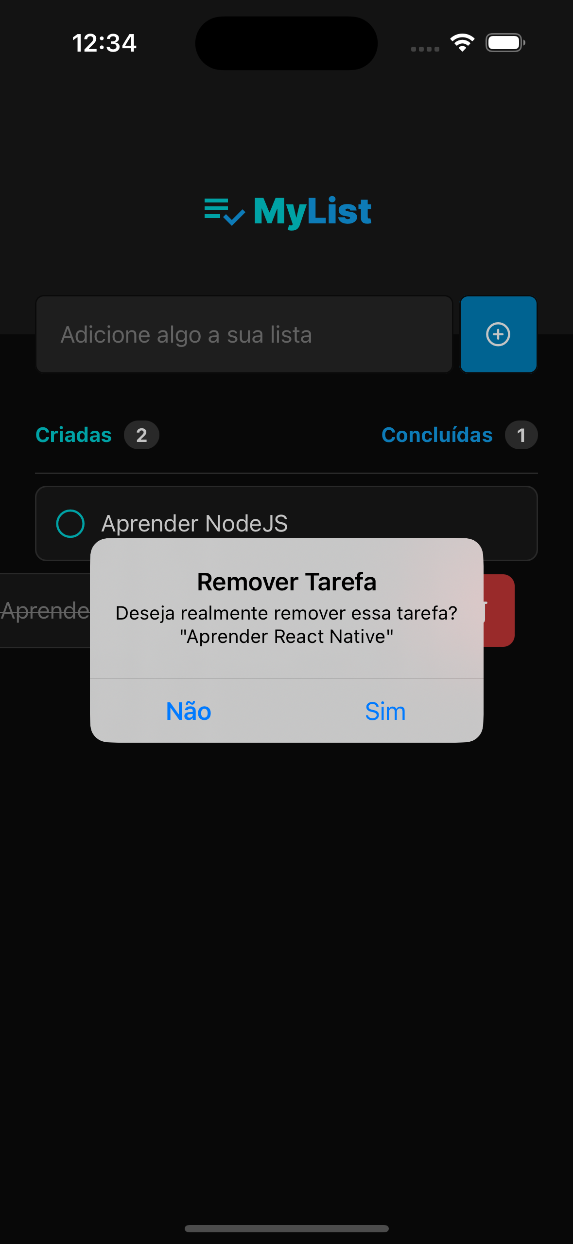 GitHub - MarcosVel/myList: Aplicativo de registro tarefas - CRUD
