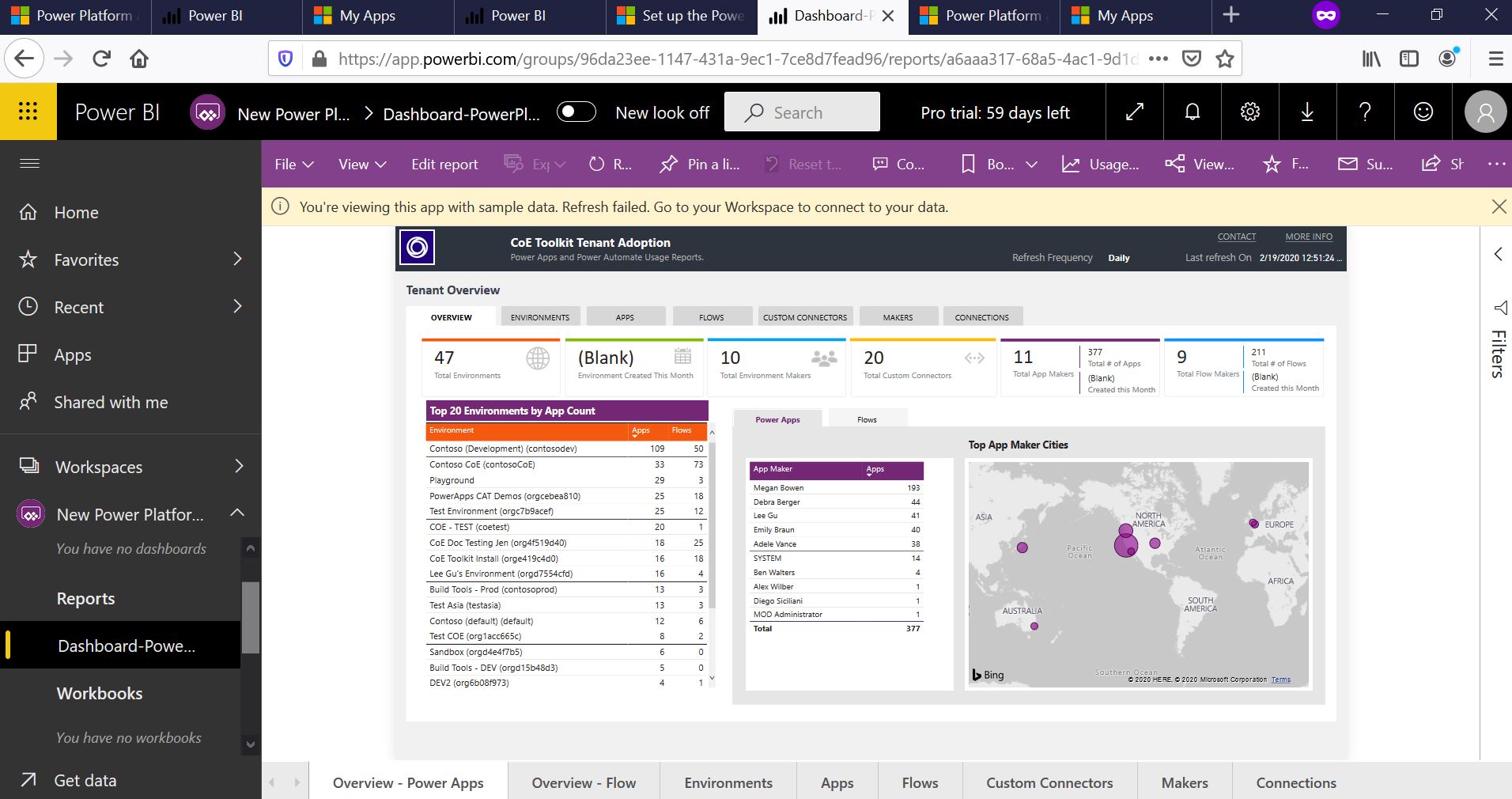 Dashboard-PowerPlatformAdminDashboard · Issue #245 · microsoft/powerapps-tools · GitHub