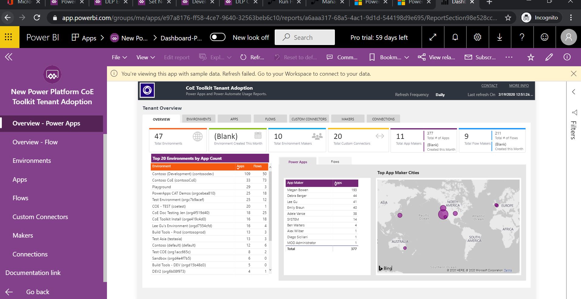 Dashboard-PowerPlatformAdminDashboard · Issue #245 · microsoft/powerapps-tools · GitHub