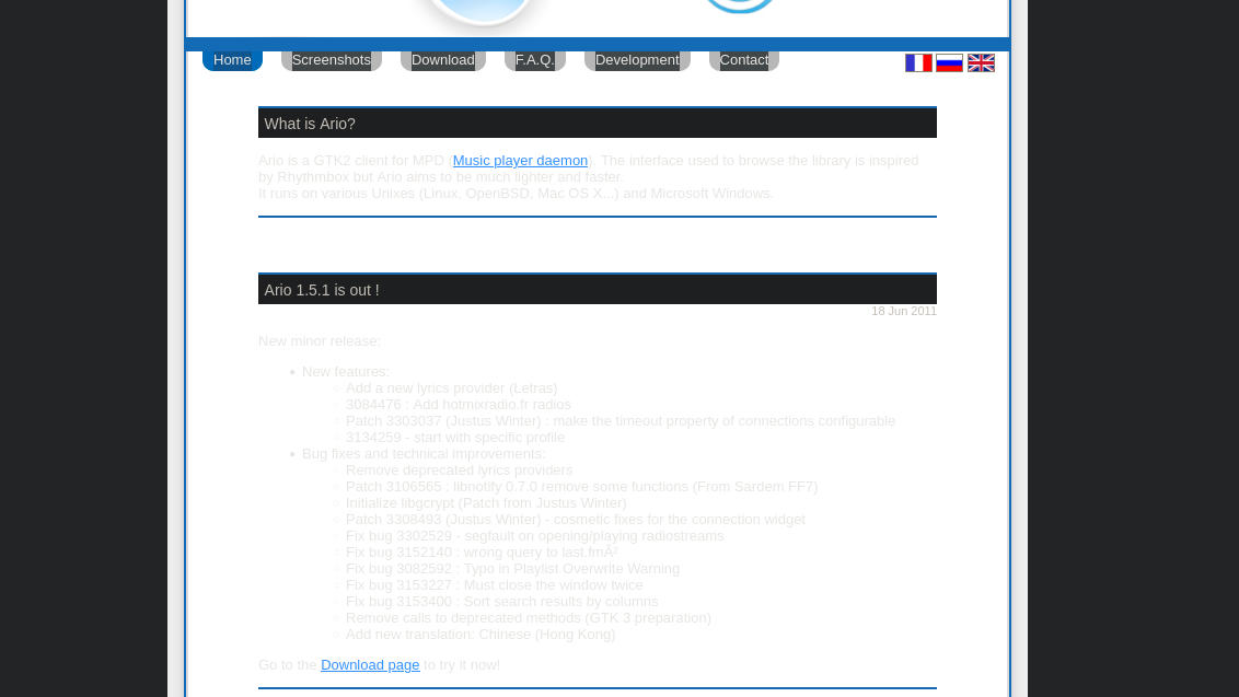 [Broken Website] ario-player.sourceforge.net · Issue #8821 · darkreader/darkreader · GitHub