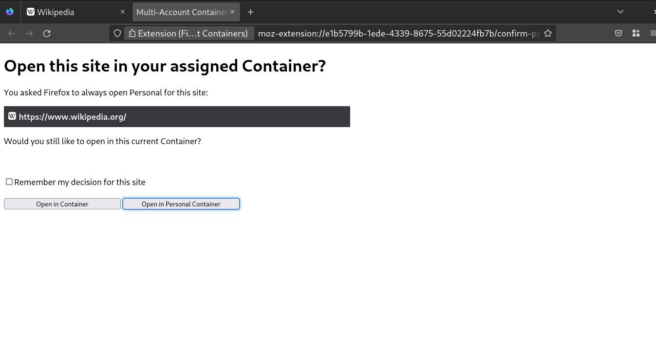 Confirmation page lost all styles in Nightly · Issue #2423 · mozilla/multi-account-containers ...
