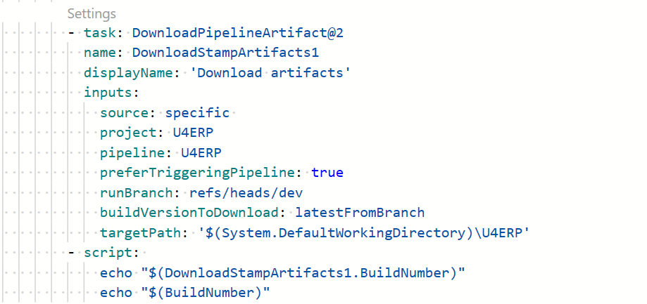 DownloadPipelineArtifact@2 does not sets output variable BuildNummer ...