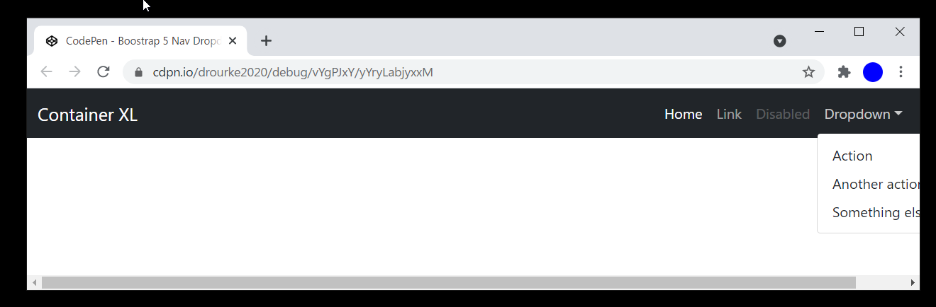 Navbar Dropdowns are adding a horizontal scrollbar with "navbar-nav ms ...