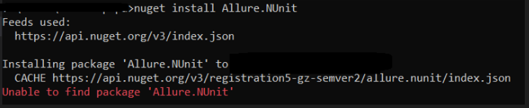 Can not install Allure.NUnit using nuget · Issue #341 · allure-framework/allure-csharp · GitHub